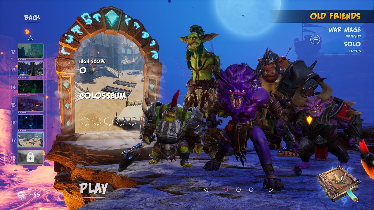 OMD3 Only Default Traps and Weapons | Level 17 Colosseum 5 Skull ...