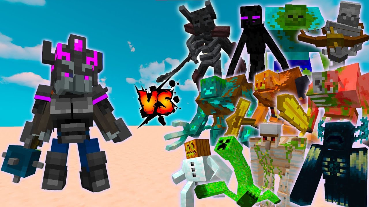 Giant Royal Guard VS All Mutant Mobs - YouTube