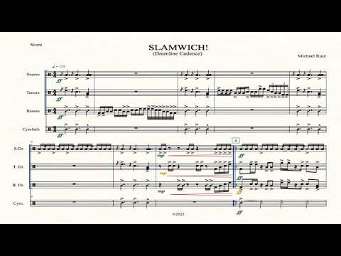"Slamwich!" (Drumline Cadence) - YouTube