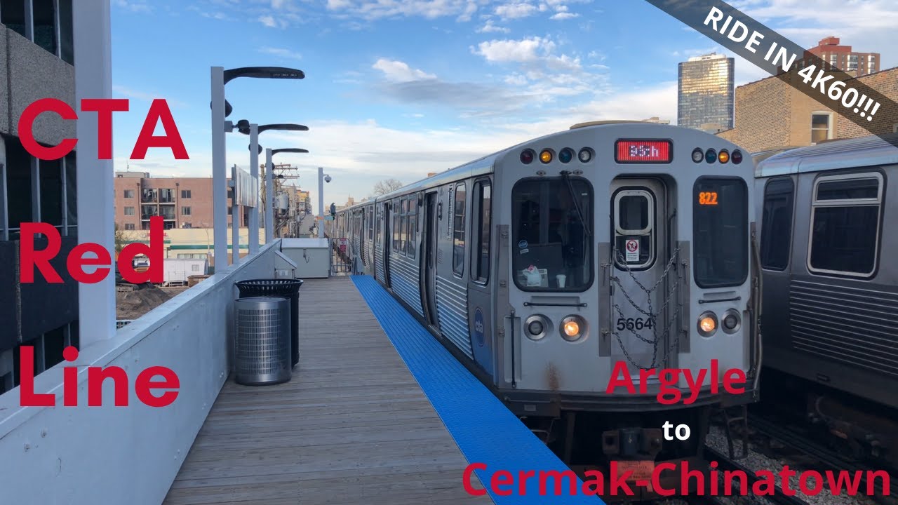 CTA Red Line - Argyle to Cermak-Chinatown (Rear View) [4K60] - YouTube
