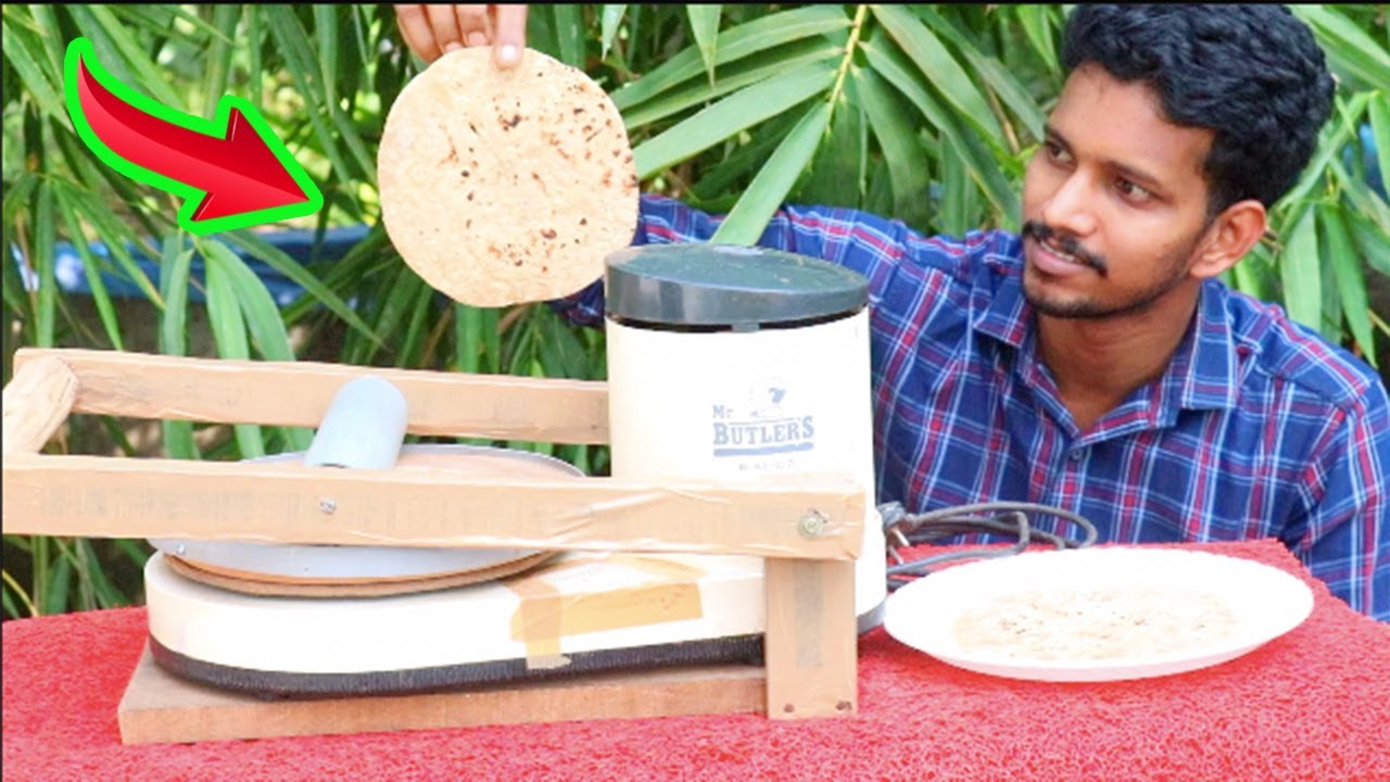 ചപ്പാത്തി പരത്തുന്ന മെഷീൻ ഉണ്ടാക്കാം How To Make Electric Roti Maker At ...