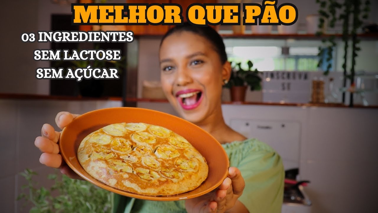 SUBSTITUA O PÃO com essa DELÍCIA SAUDÁVEL de apenas 03 Ingredientes ...