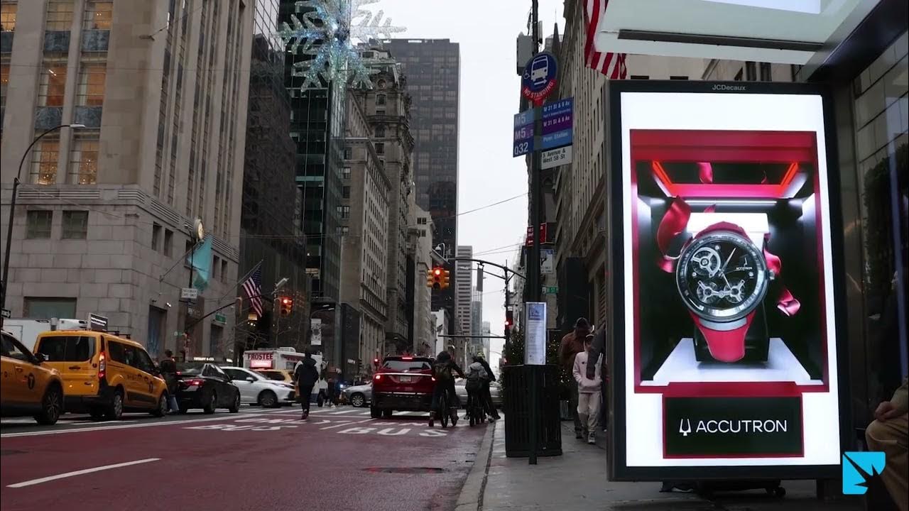 Citizen Watch NYC Bus Shelter DOOH Campaign | 3D Forced Perspective Content created by Render ...