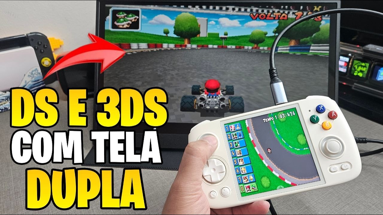 TESTEI O RG CUBE COM DUAS TELAS PARA DS E 3DS - YouTube