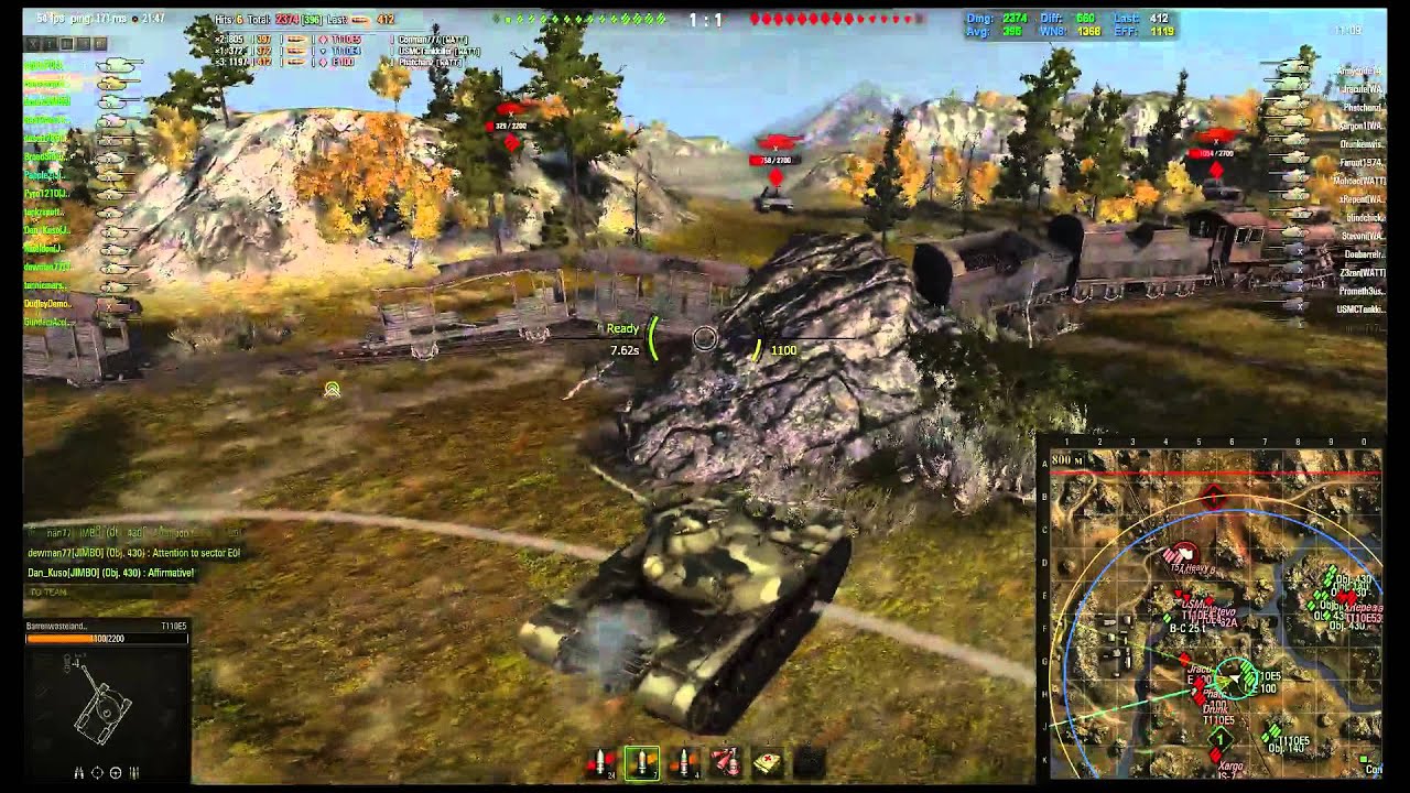 JIMBO VS WATT on TUNDRA World Of Tanks Clan Wars - YouTube