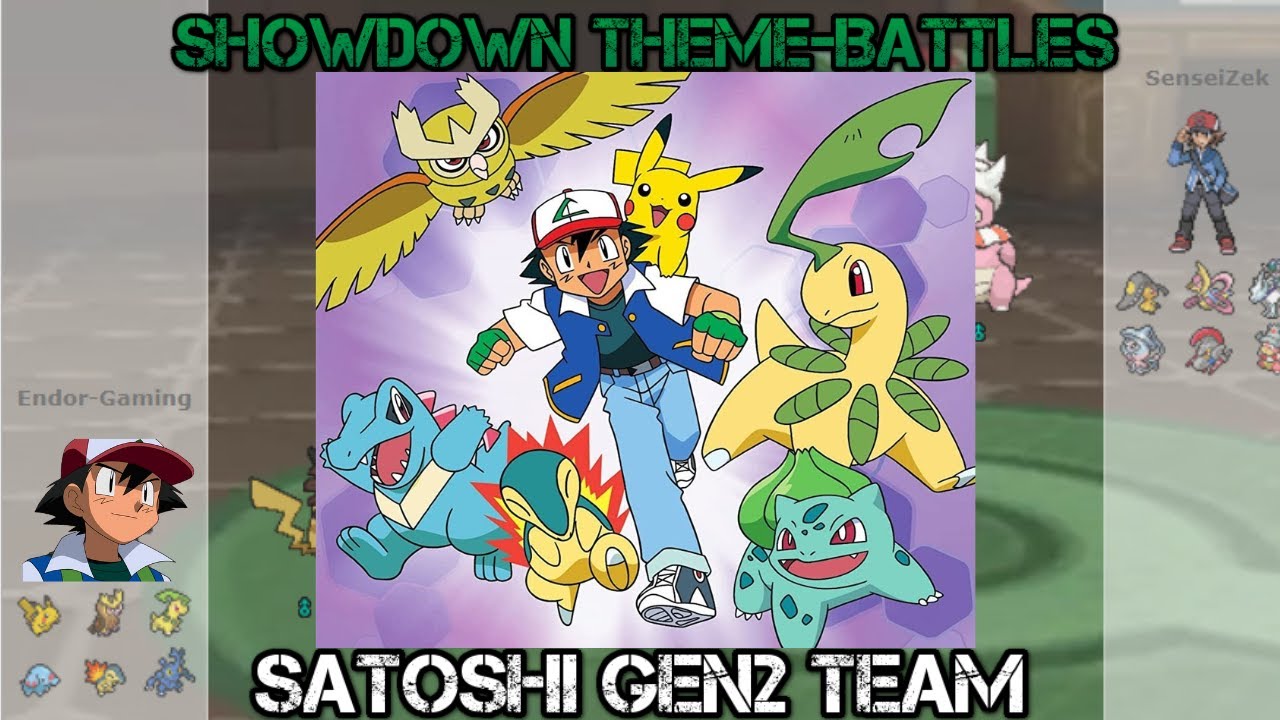 Full Satoshi Gen2 Team | Showdown Theme-Battle #30 - YouTube