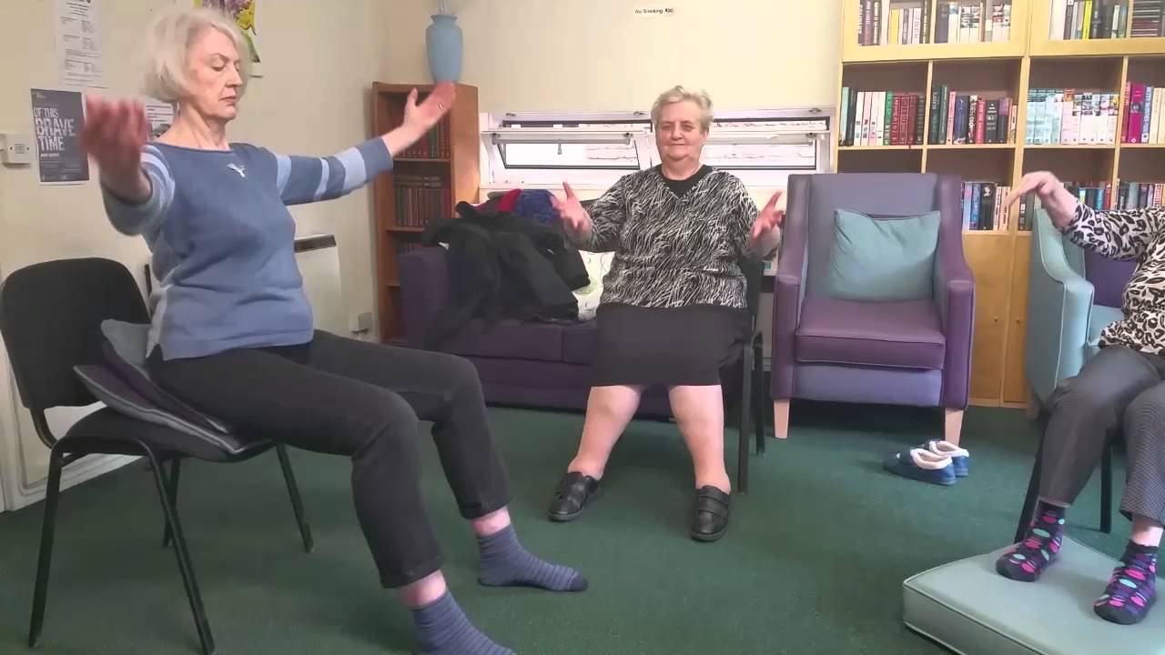 Seated Qigong Exercises at Rose Bush Court - YouTube