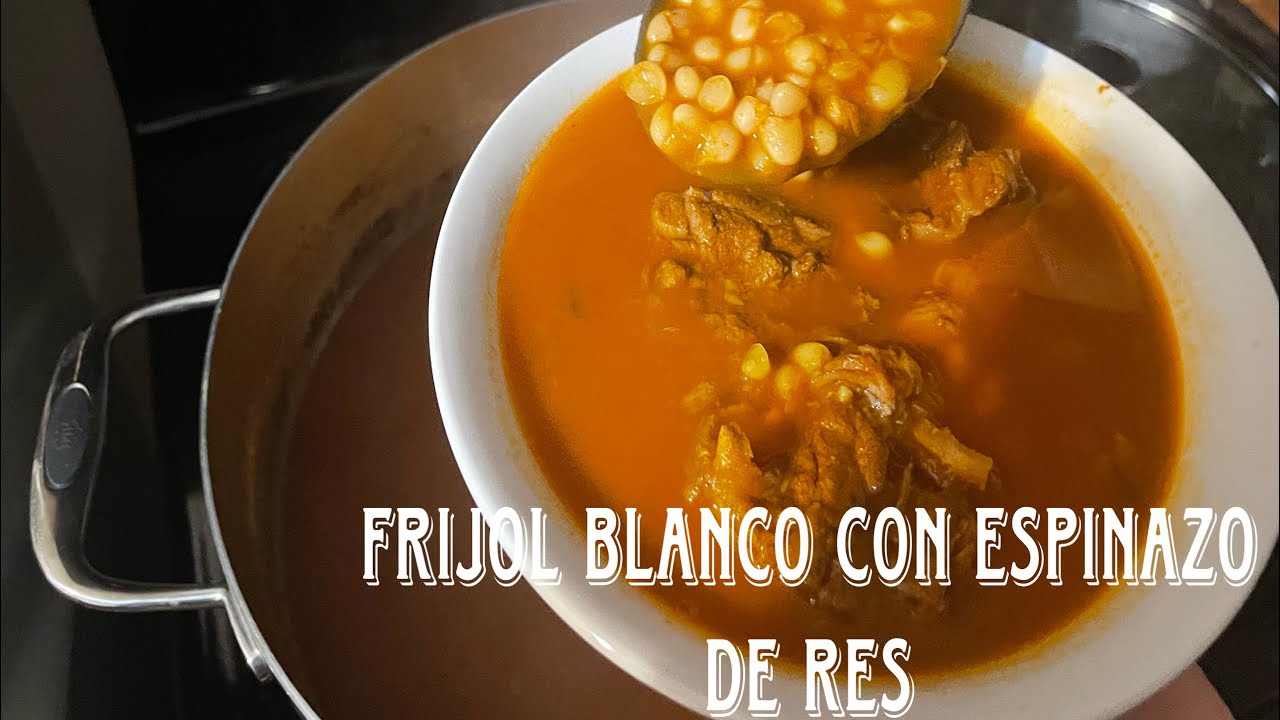 espinazo de res con frijoles - YouTube