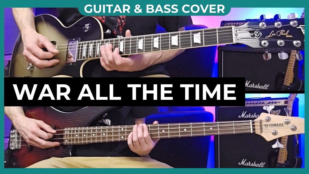 THURSDAY - War All The Time - Guitar and Bass Cover - YouTube