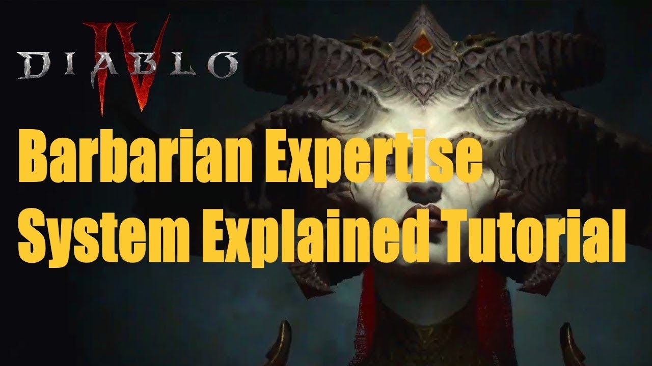 Diablo 4, Barbarian Expertise System Explained Tutorial - YouTube