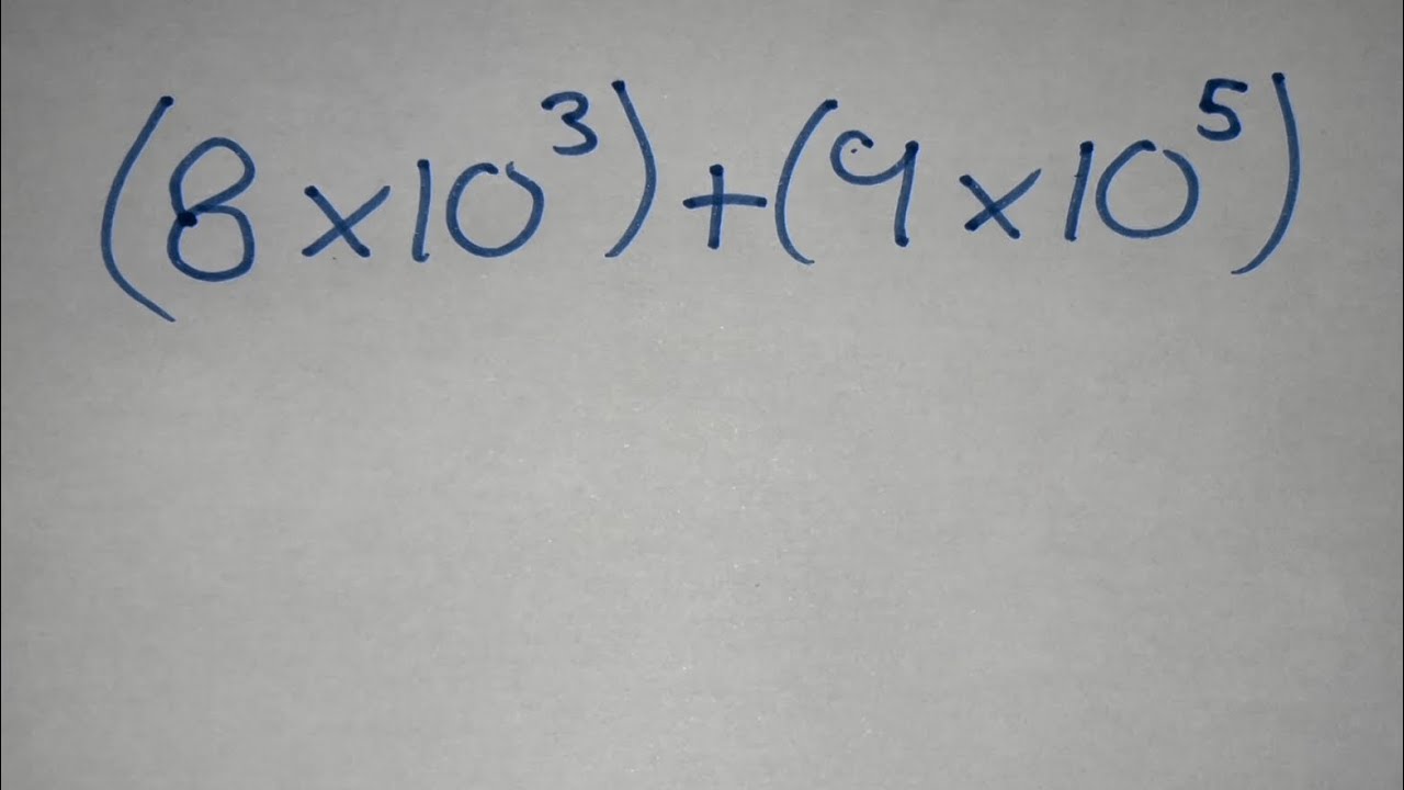 Adding Numbers in Standard Form | GCSE Maths - YouTube