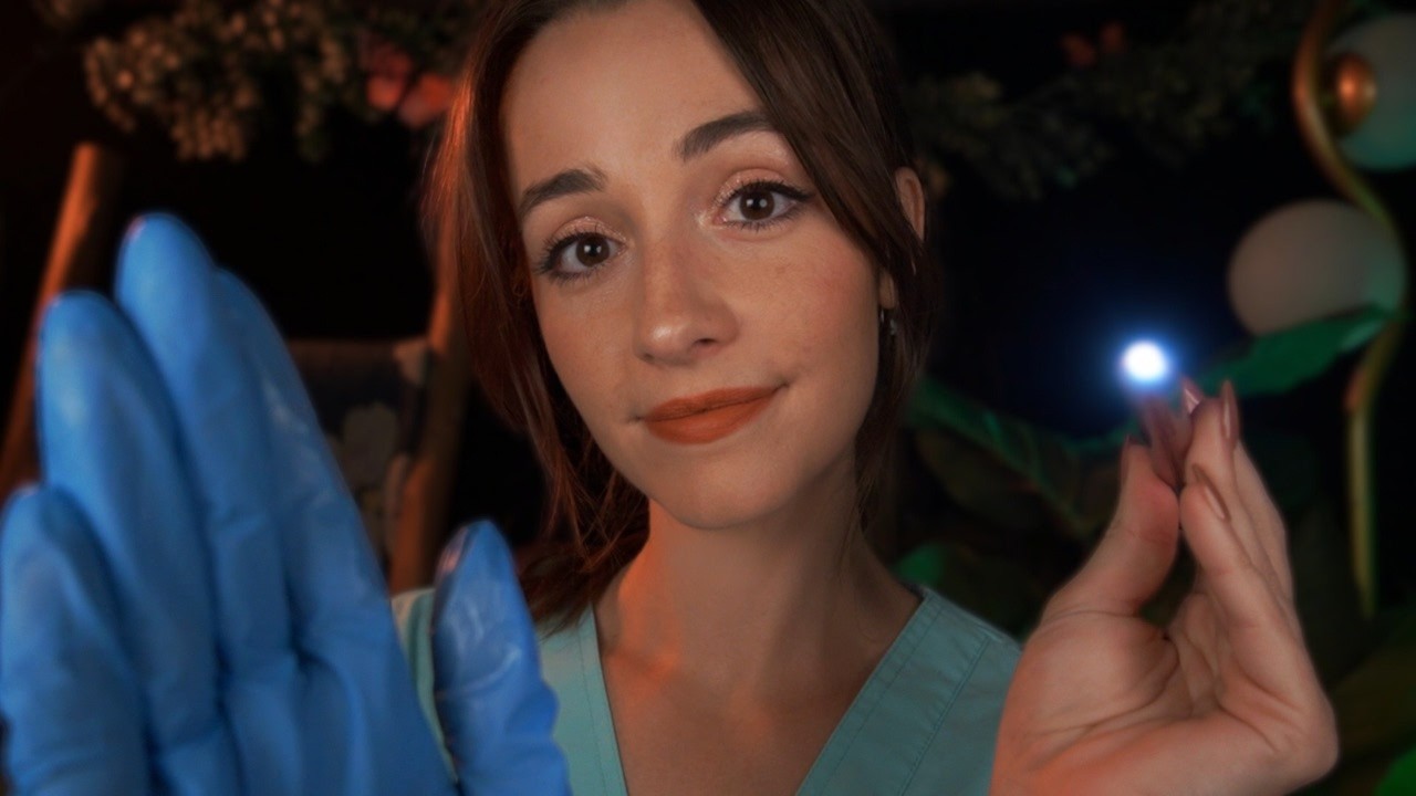 ASMR Sleep Clinic | whispers, typing, medical exam - YouTube