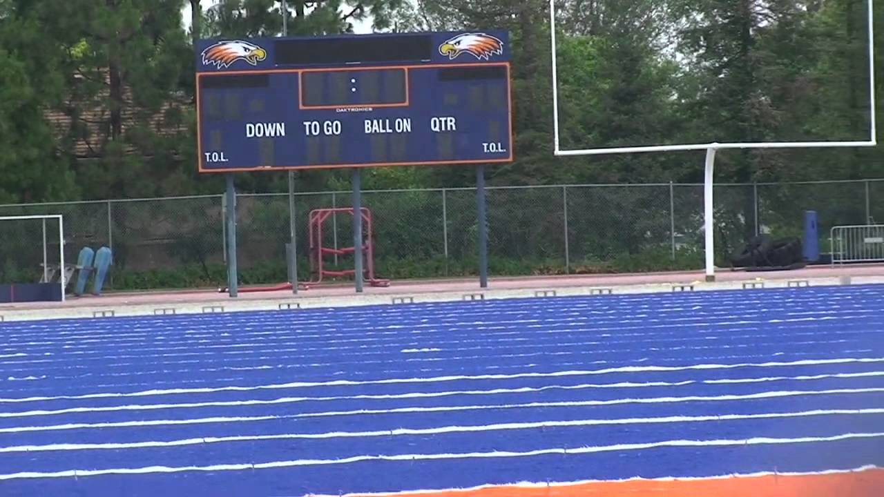 Chaminade's new blue-turf field - YouTube