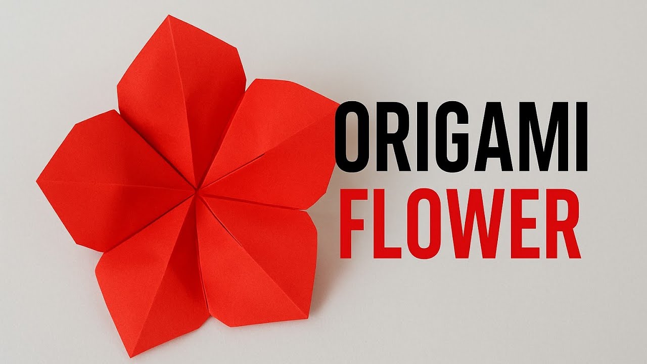 Origami Flower Tutorial 🌸 Easy Paper Flower DIY for Beginners - YouTube