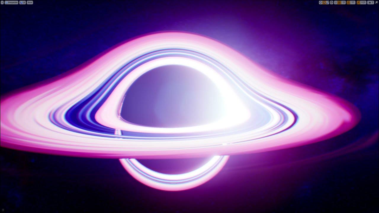 Physically accurate Black hole simulation in Unreal engine 4. - YouTube