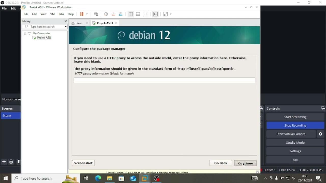 install debian vmware - YouTube