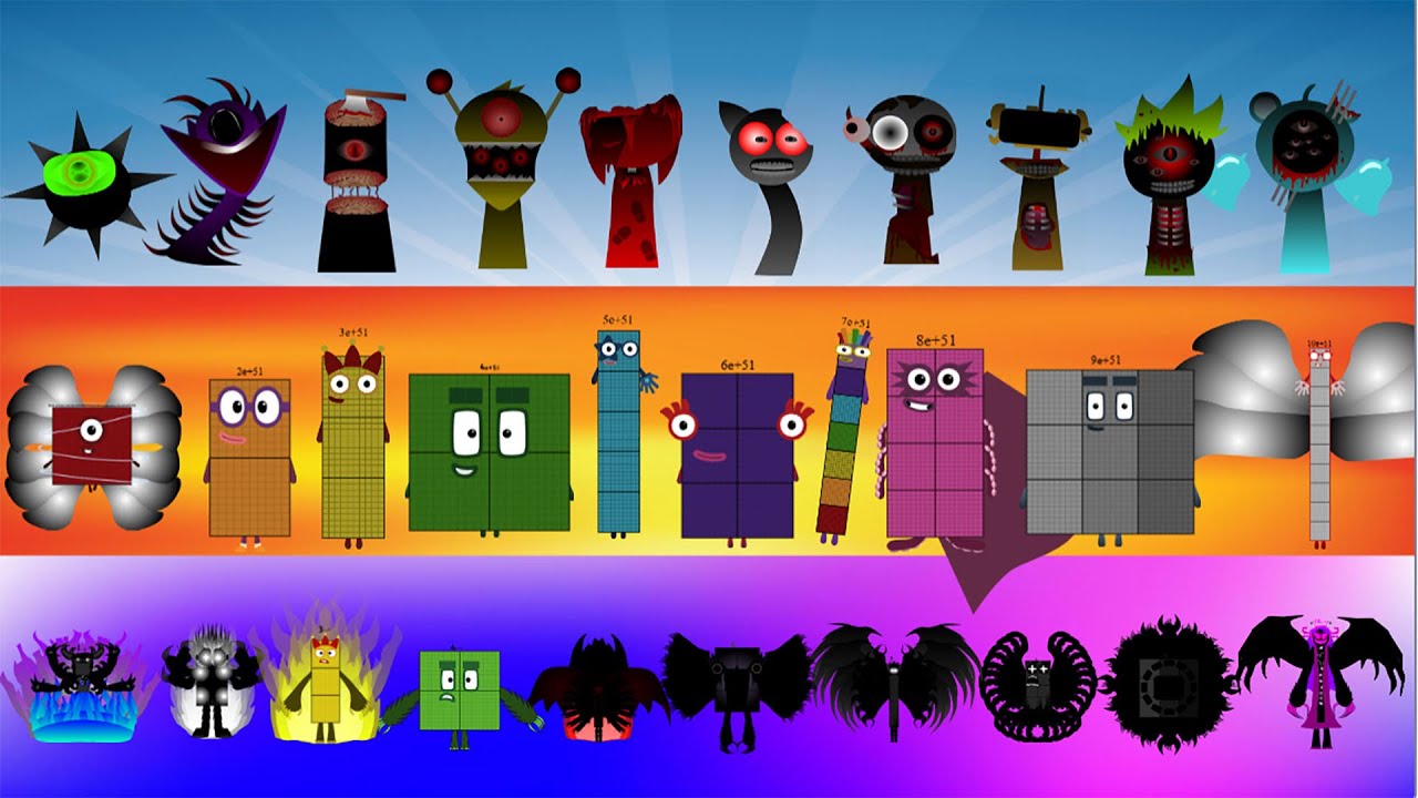 Numberblocks Band Alternative (1SD - 1SPD) vs Incredibox Sprunki vs The ...