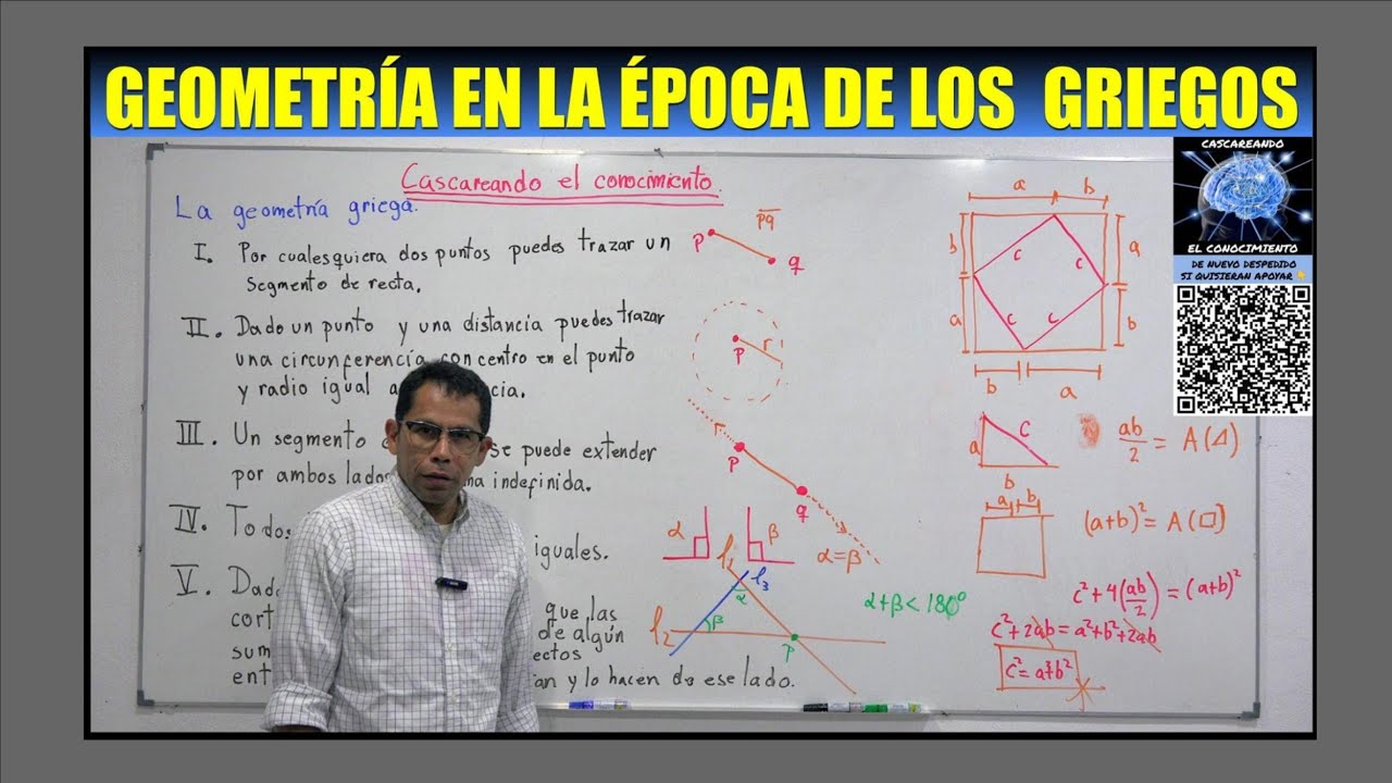 Geometría en la época de los griegos (Juan Olguín Ortiz) - YouTube