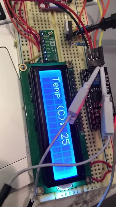 Temp Sensor & LCD display - YouTube