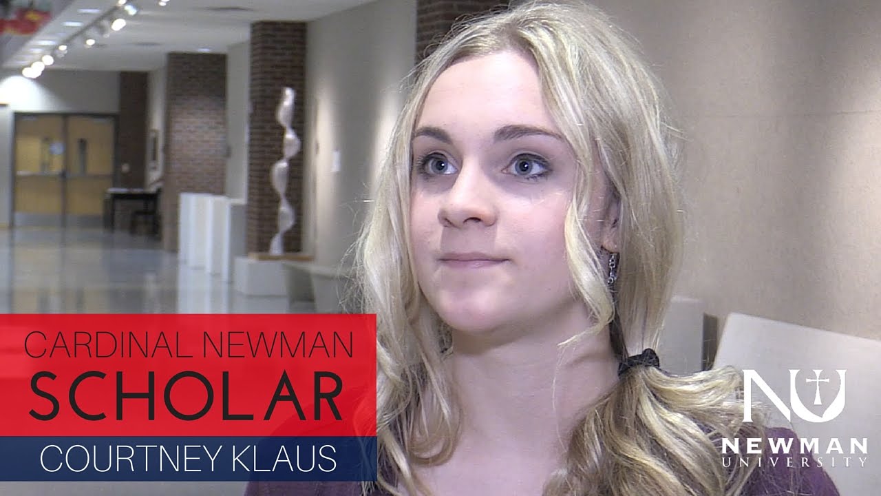 2016 Cardinal Newman Scholar Courtney Klaus - Mulvane High School - YouTube