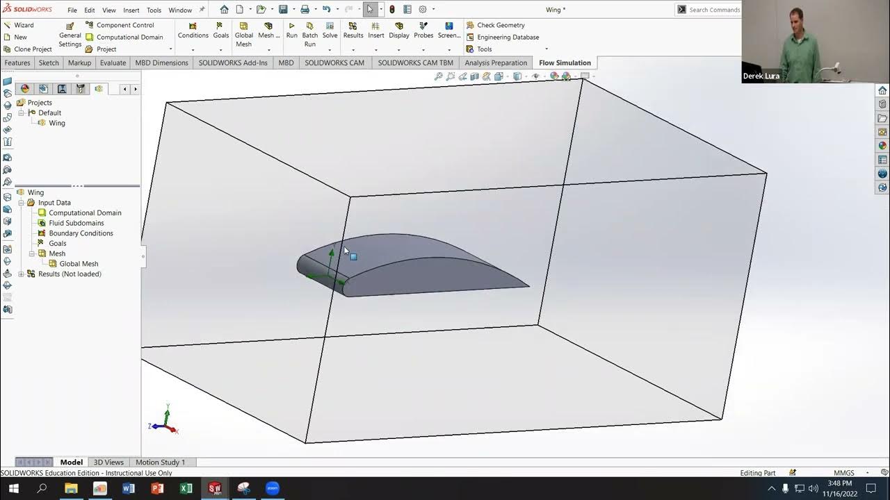 SolidWorks Flow Simulation - External Flow - YouTube