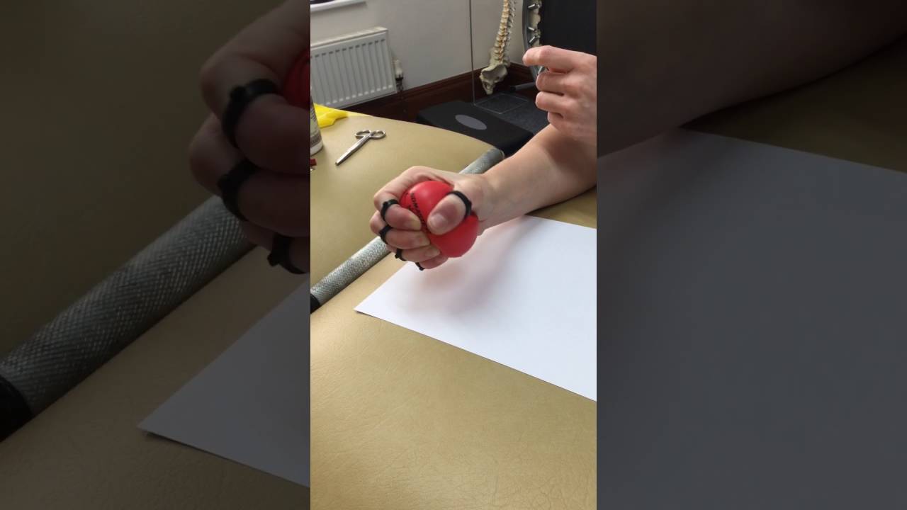 Hand Strengthening - Ball Squeeze - YouTube