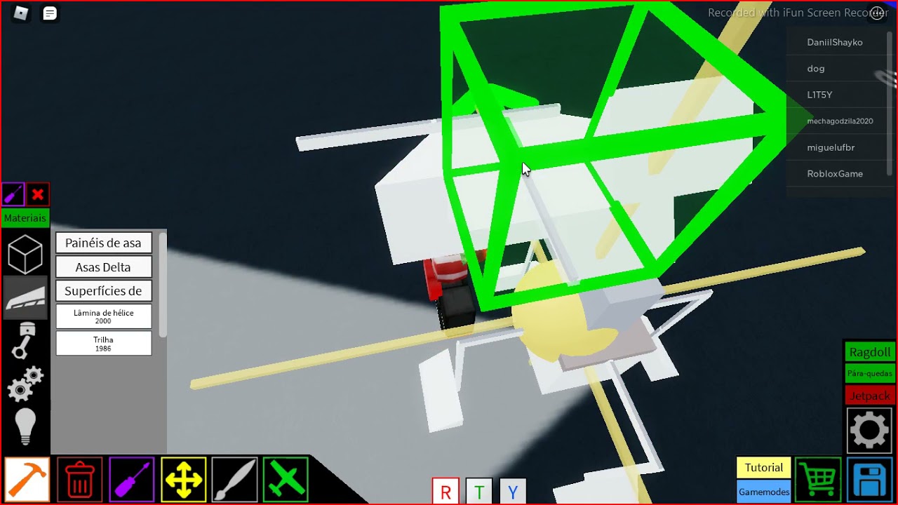 Como fazer uma minigun (M134) moderna de suporte(Plane Crazy) roblox ...