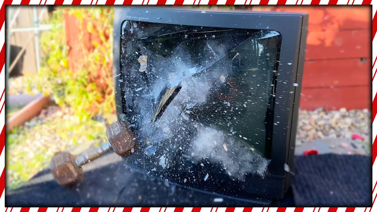 Massive RCA CRT TV Destruction - YouTube