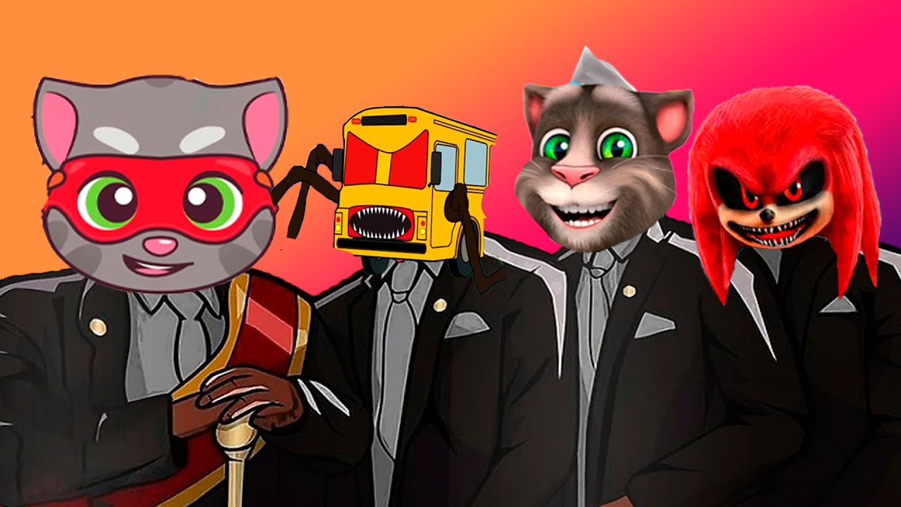 Super Tom & Bus Eater & Talking Tom & Knuckles Exe - Coffin Dance Meme ...