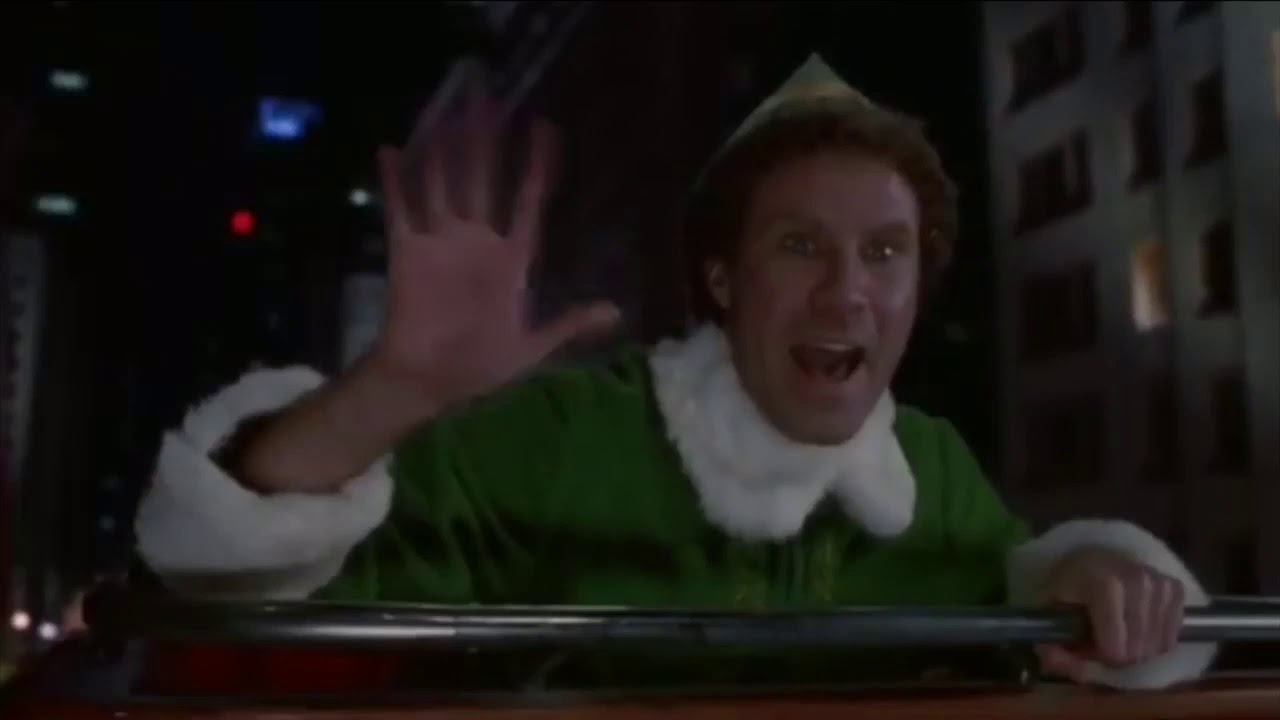 Elf (2003) Buddy the Elf On Sleigh - YouTube