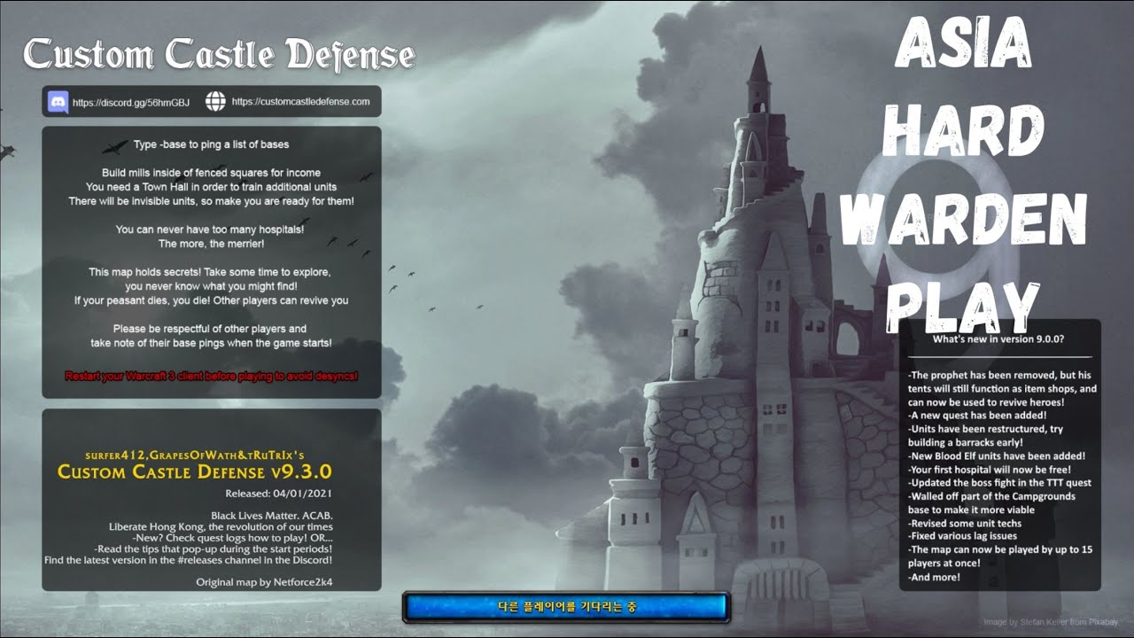 Custom Castle Defense 하드 워든 - YouTube