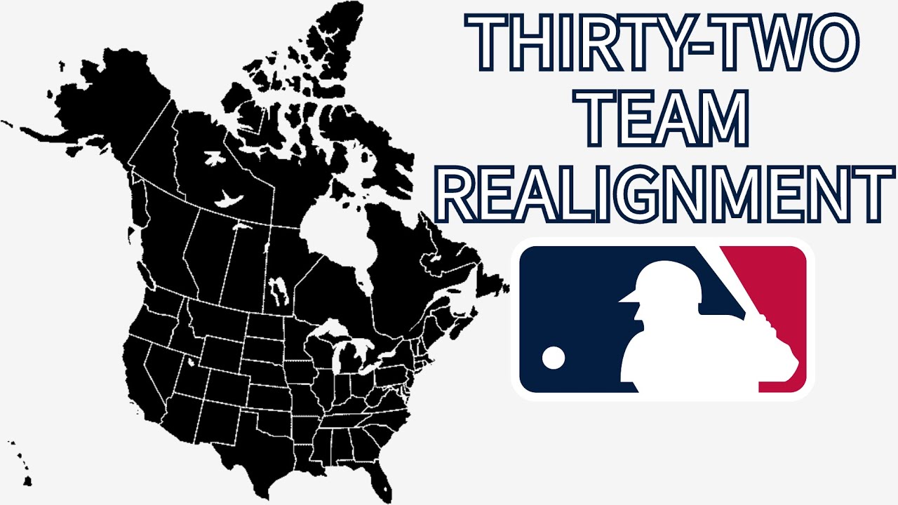 Thirty-Two Team MLB Realignment - YouTube