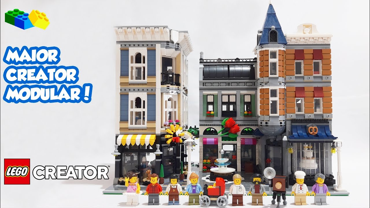 LEGO Creator Assembly Square 🏬 - 10255 - Unboxing & Review BR - YouTube