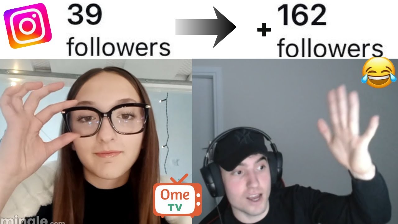 Asking Girls for Their Instagram on Omegle – It Actually Worked 😳 - YouTube