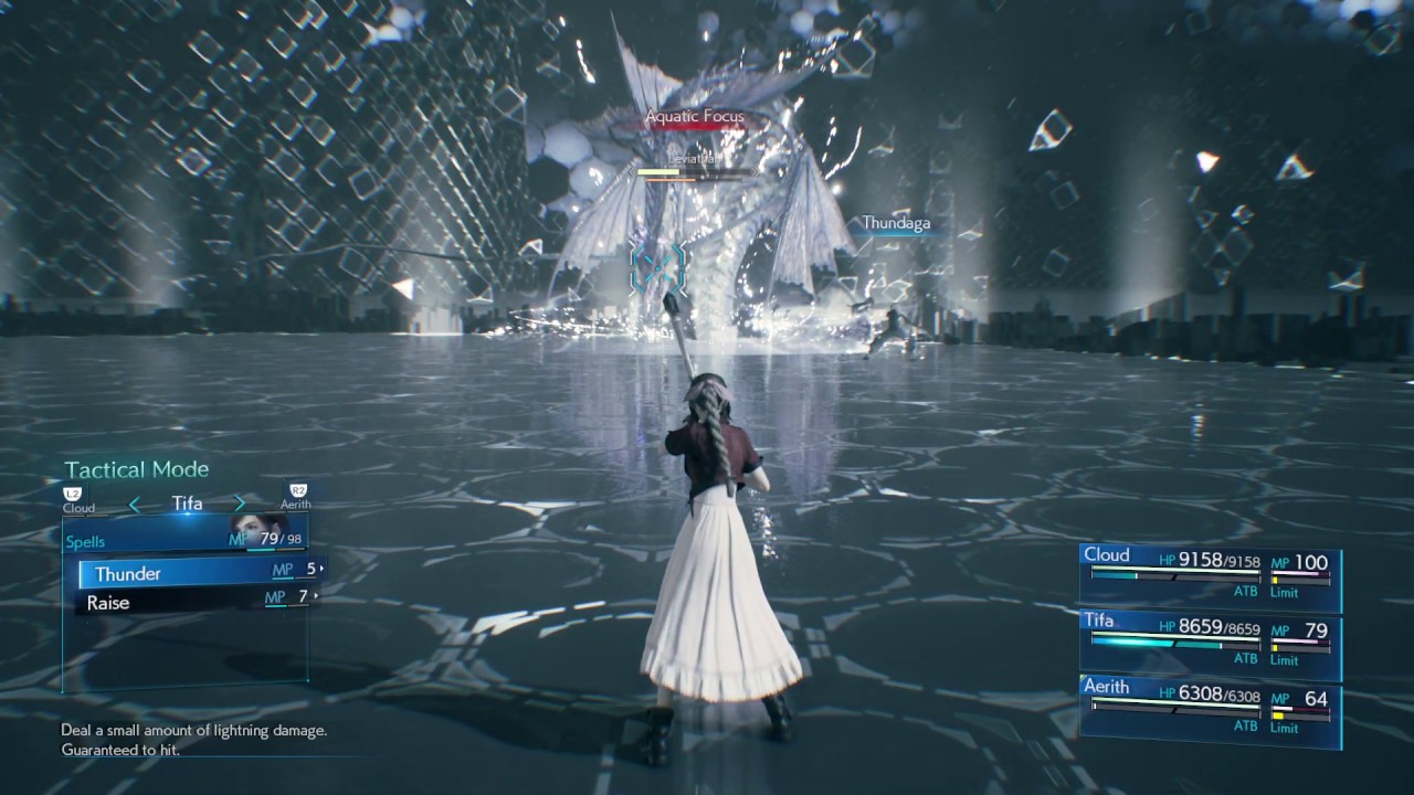 FINAL FANTASY VII REMAKE - OP Team vs Leviathan - YouTube