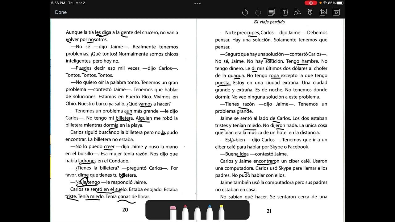 El Viaje Perdido reading of CH 3 - YouTube