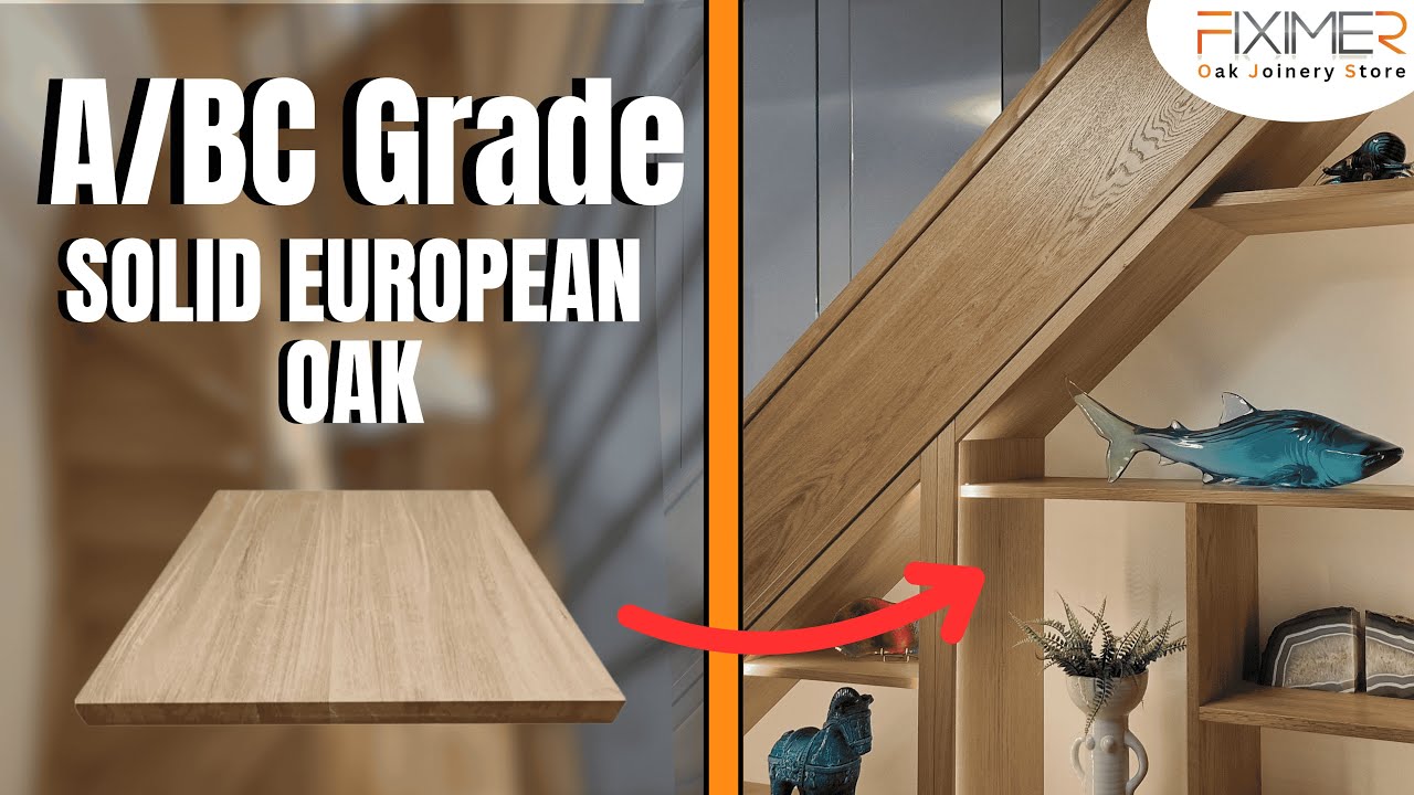 A/BC Grade – Solid European Oak Panels 20mm & 40mm - YouTube