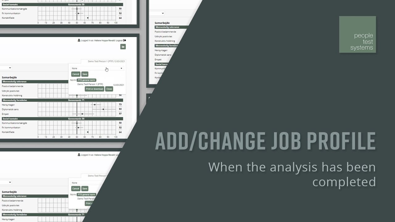 Add/change job profile - YouTube