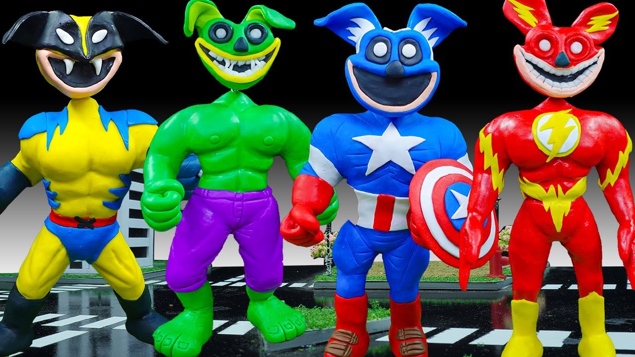 ALL DOGDAY MONSTER mod SUPERHEROES with CLAY | Dogday Fusion With ...