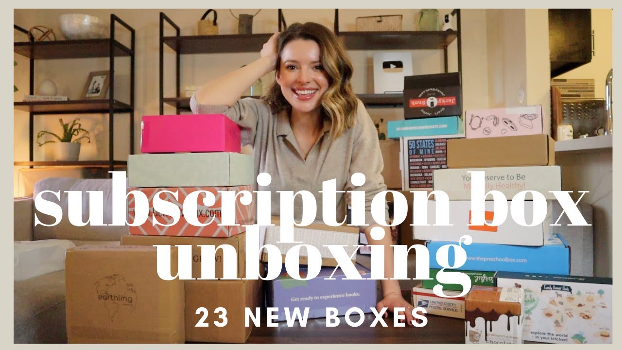 UNBOXING 23 NEW SUBSCRIPTION BOXES! Mental Wealth, Earthling Box ...