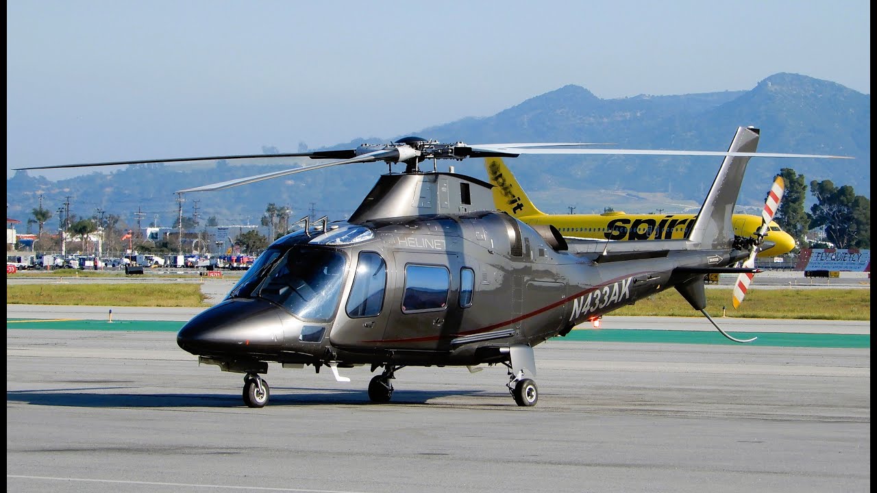 Agusta A109 Start- Up & Takeoff Executive Helicopter N433AK Helinet ...
