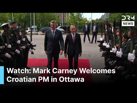 Canadian PM Mark Carney Gives Croatian PM Andrej Plenković Grand Welcome in Ottawa | AC1G