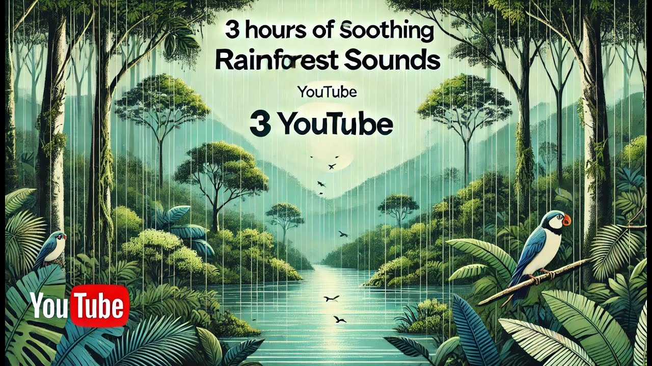 3 Hours of Soothing Rainforest Sounds: Relaxation, Sleep & Meditation ...