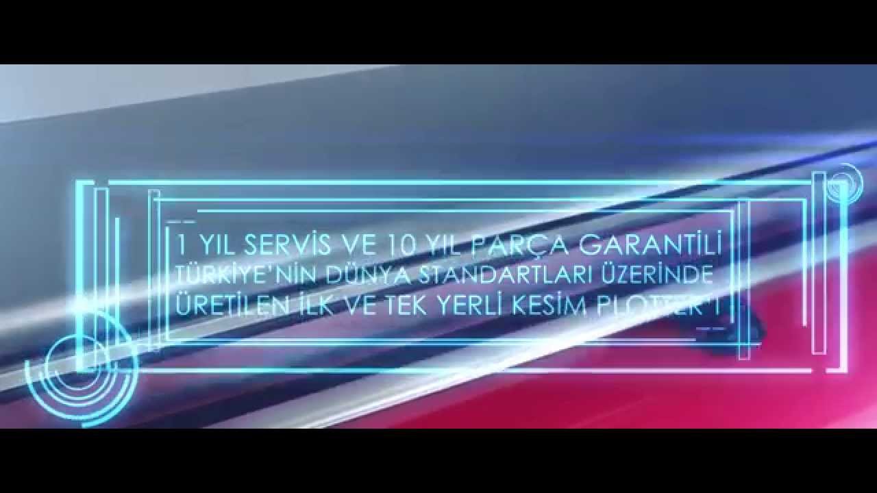 OLYMPOS LX7 PLOTTER (CUTTING PLOTTER ) 2014 YENİ TANITIM FİMİ - YouTube