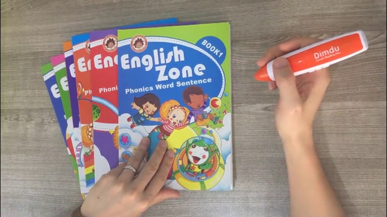 Dimdu Reading pen & Series of English Zone books with Recordable ...
