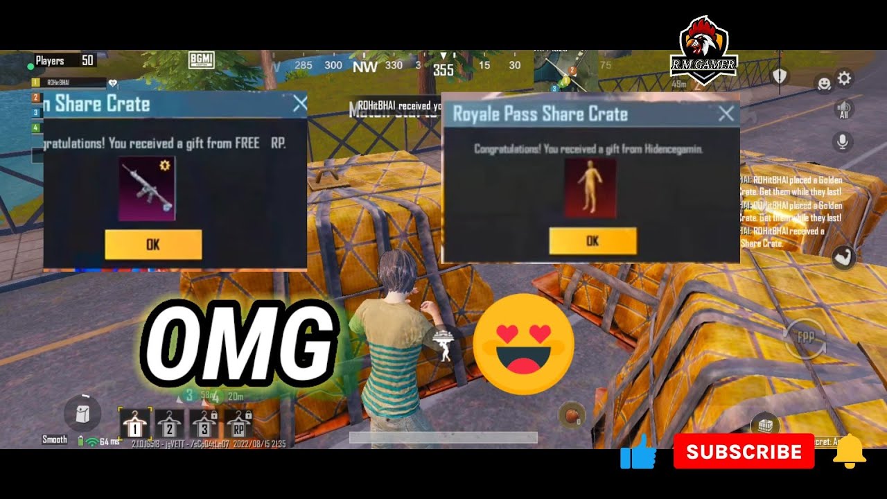 OMG bgmi golden share pack opening | golden share pack opening ...