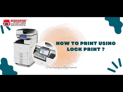 How to print using lock print. - YouTube
