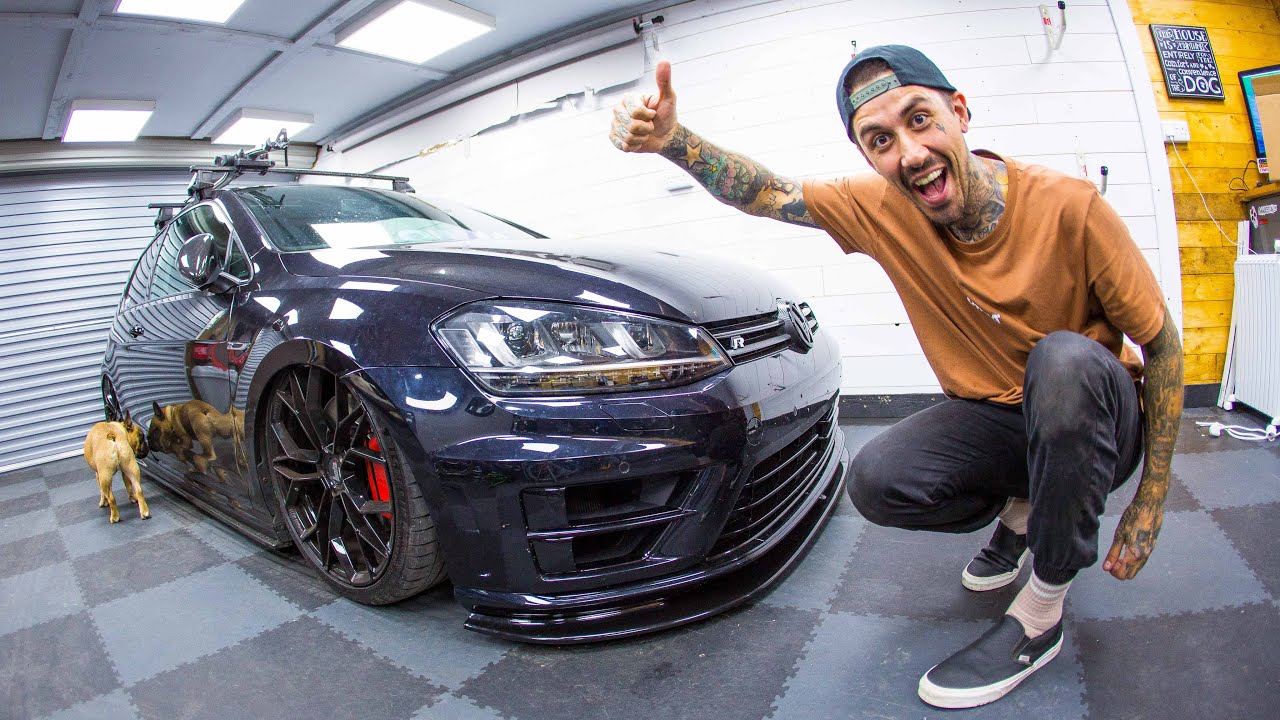 DREAM GOLF R AIR RIDE BUILD!!....( SLAMMED EVEN LOWER ) - YouTube