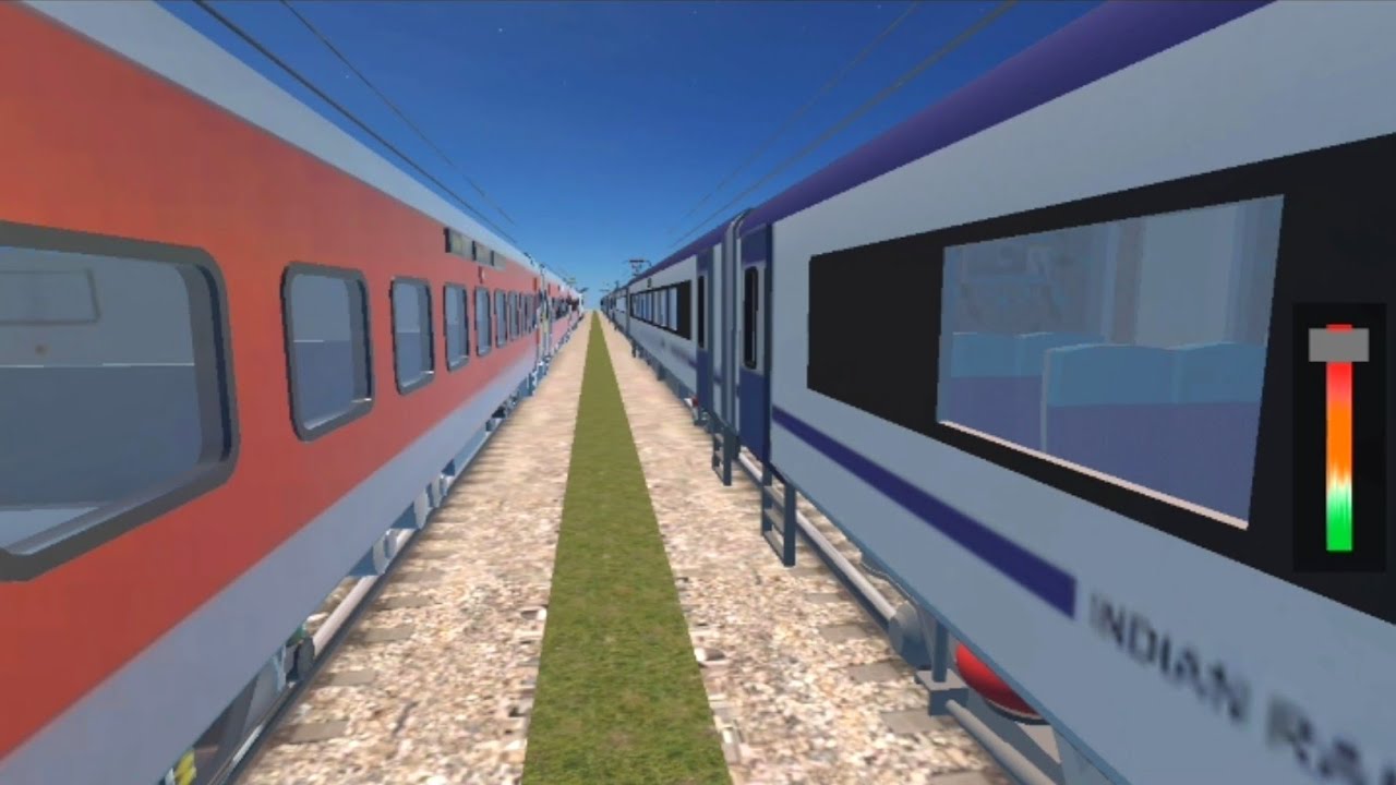 Parallel Race B/w Two Train [Real Track Sound] Realistic Track Sound ...