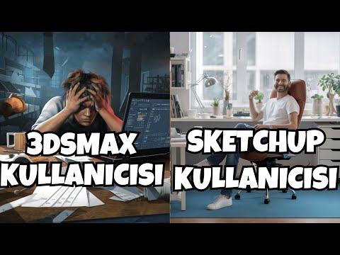 Mimarlar için 3ds Max mi? Hayır Teşekkürler! SketchUp ! #mimariproje #mimaritasarım
